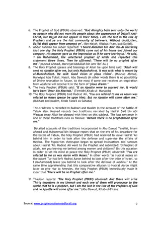 Finality of prophethood by maududi | PDF