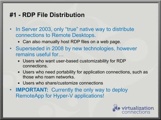 WinConnections Spring, 2011 - How to Securely Connect Remote Desktop ...