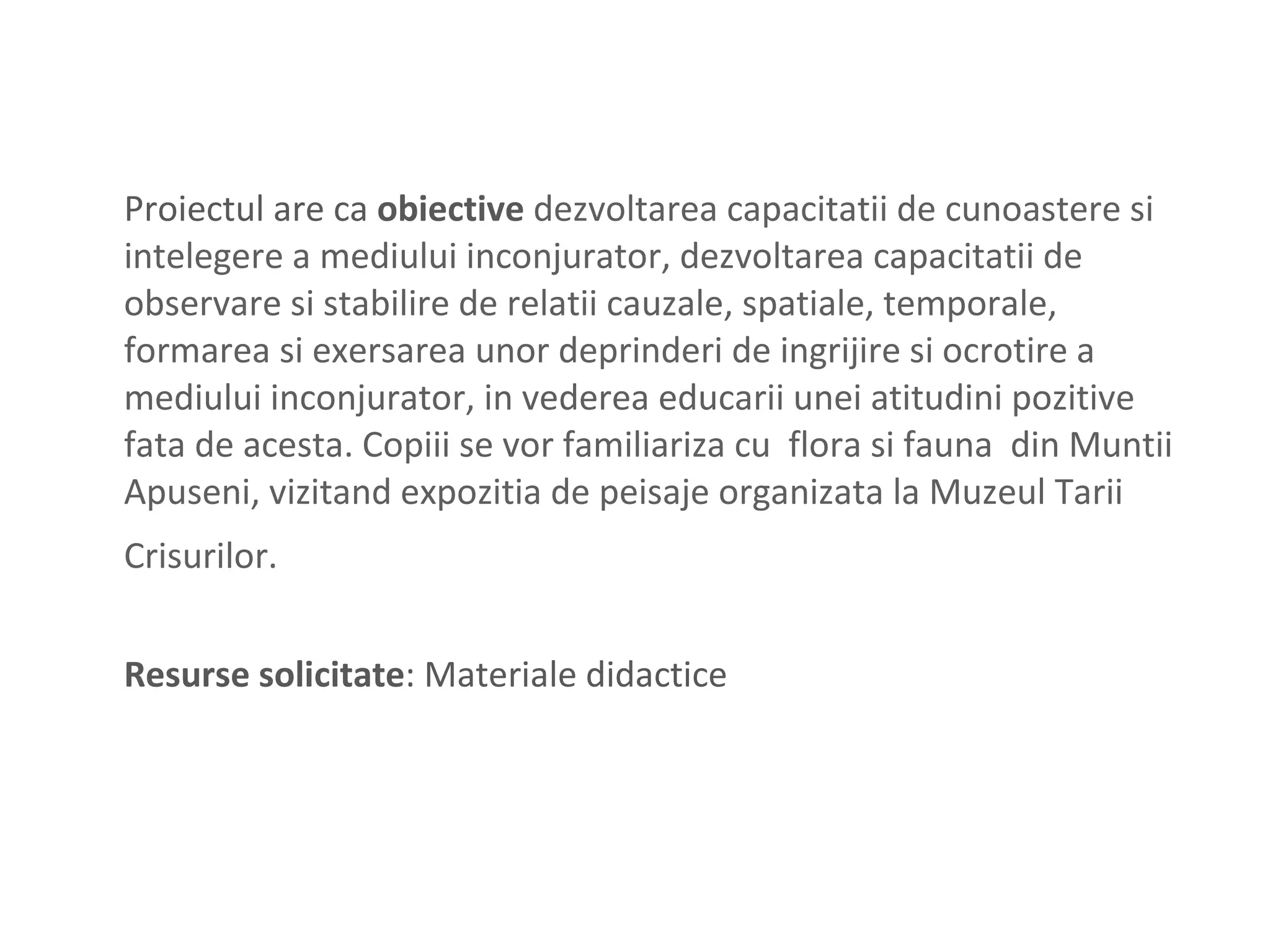 Finalizare proiect 041: Sa ocrotim Planeta Pamant! | PPT