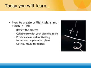 Finalize Your Sales Comp Plans | PDF