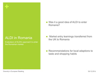 Diversity in retailing by Shanna Bank, Lucie Pospísilová, Jana Nováková ...