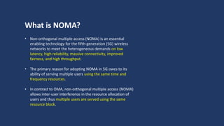 NOMA in 5G Networks | PPTX