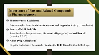Fats and their importance and functions, waxes.pptx