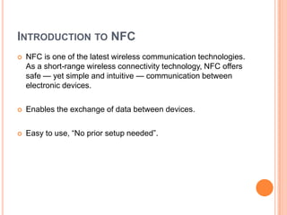 Near Field Communication (NFC) | PPT
