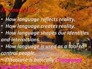 Discourse Analysis | PPTX