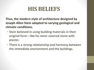 JOSEPH ALLEN STEIN | PPTX