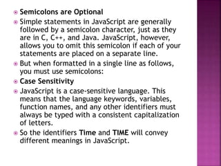 Introduction to Javascript | PPTX