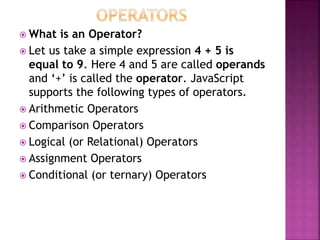 Introduction to Javascript | PPTX
