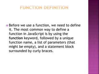 Introduction to Javascript | PPTX