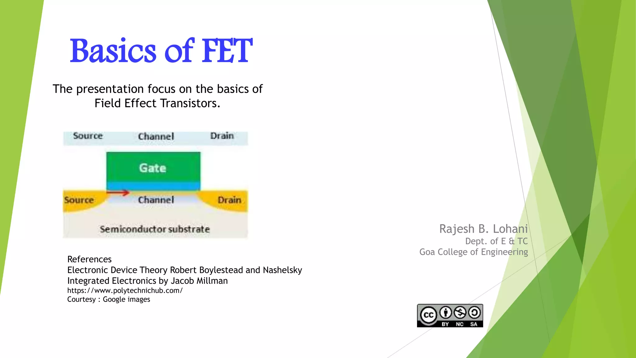 Basics of JFET | PPTX