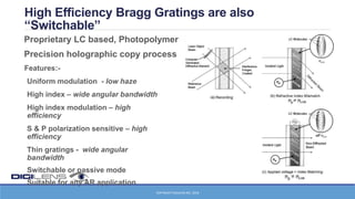 Jonathan Waldern (DigiLens): DigiLens Switchable Bragg Grating Waveguide Optics for Augmented ...