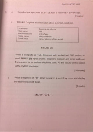 Final Paper UTP Web Development Application July 2009 | PDF