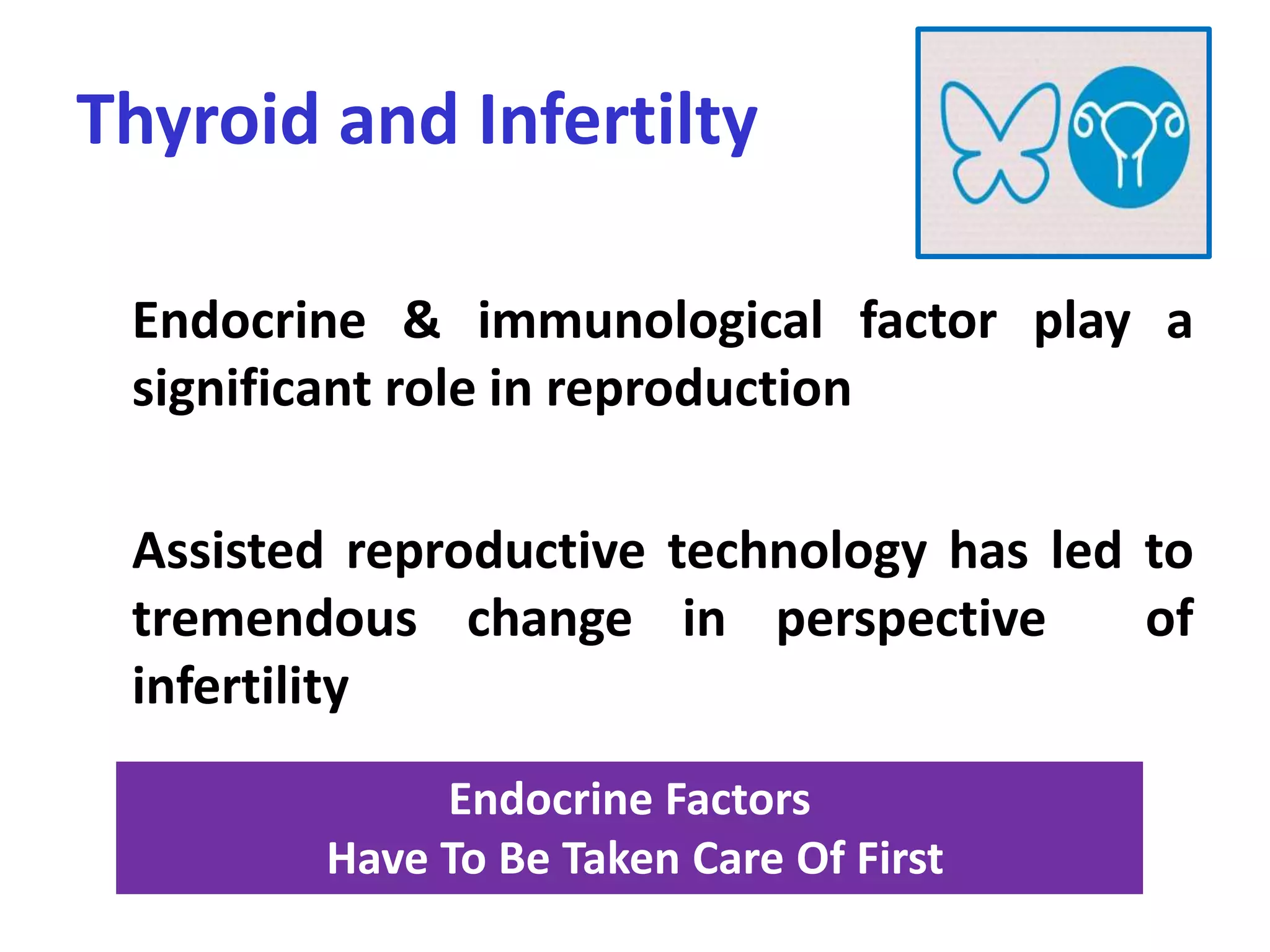 Thyroid Disorders & infertility Dr jyoti Agarwal , Dr Sharda Jain | PPTX