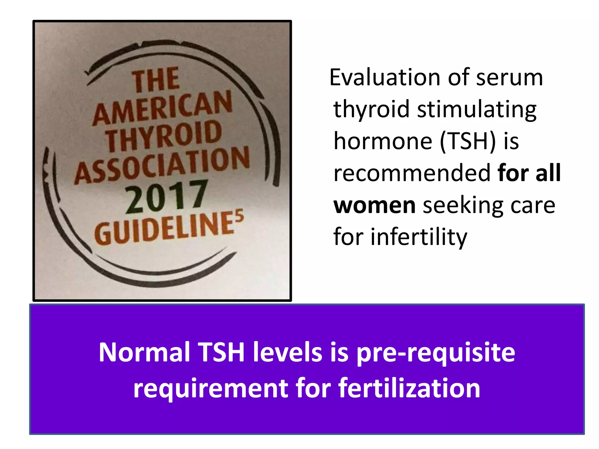 Thyroid Disorders & infertility Dr jyoti Agarwal , Dr Sharda Jain | PPTX