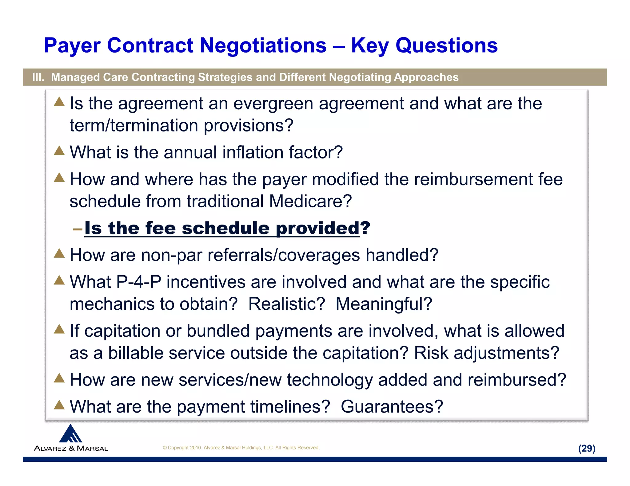 Managed Care Contracting Strategy | PDF