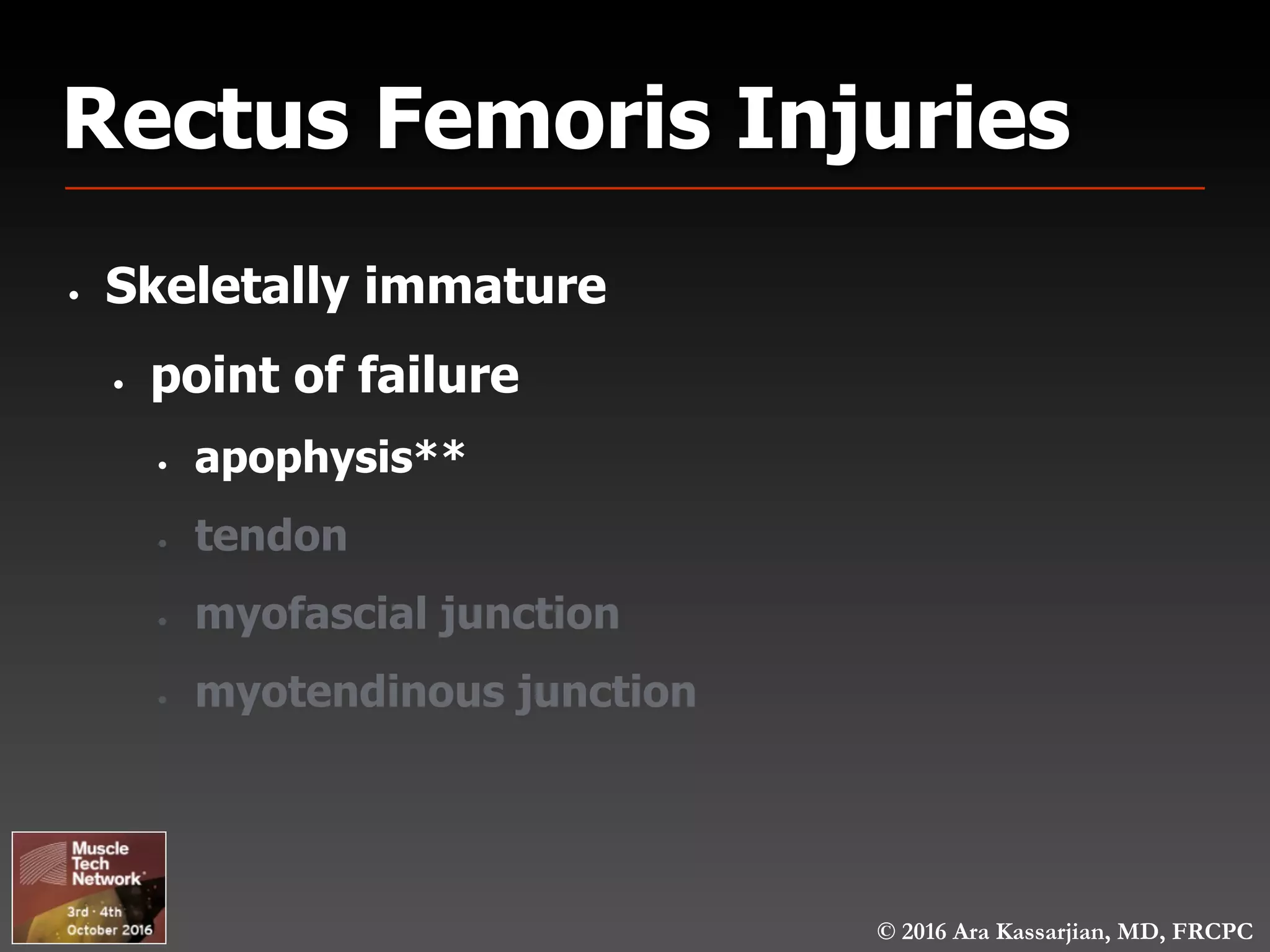Ara Kassarjian: MRI of the Rectus Femoris - PRP | PPTX