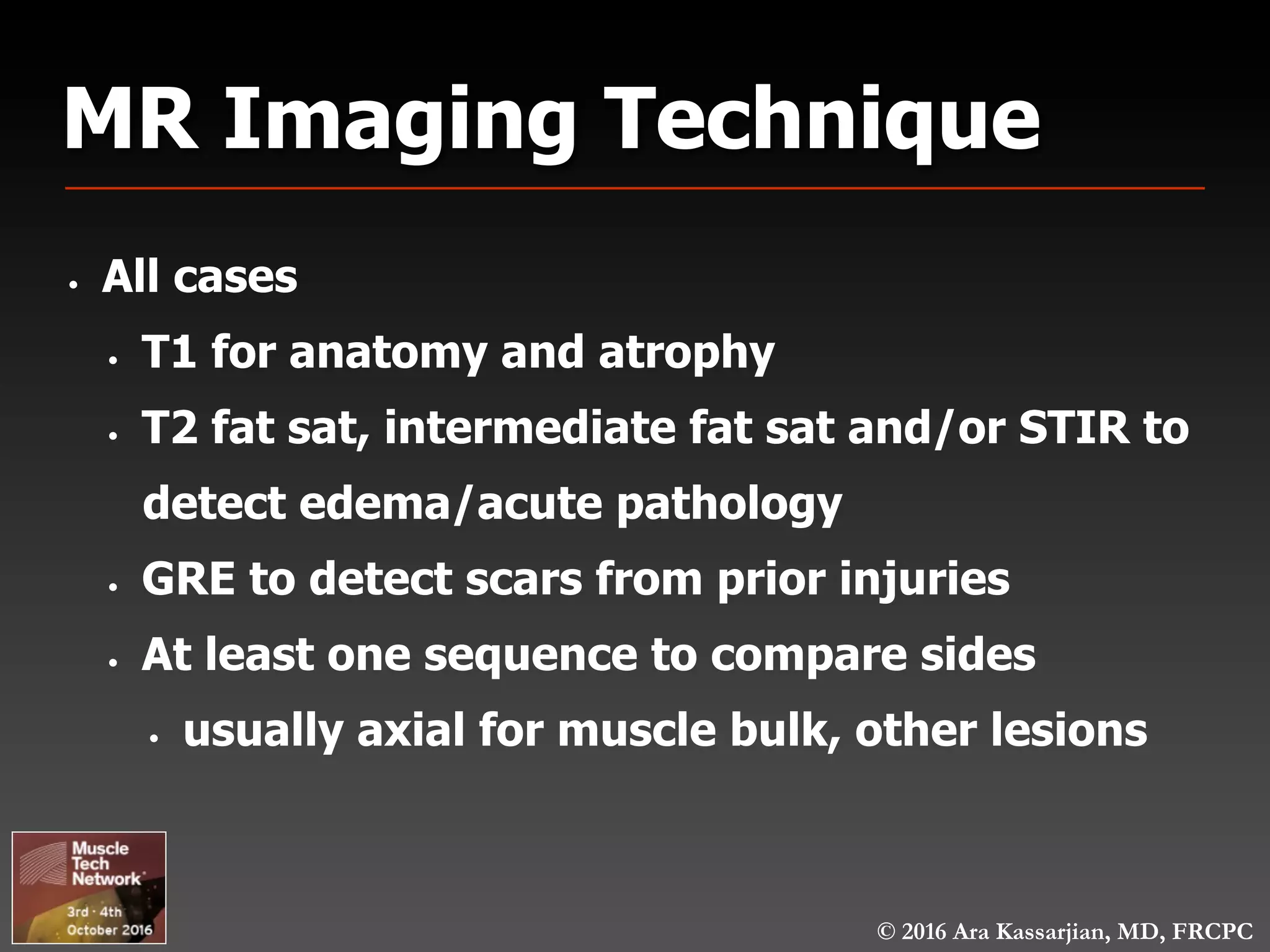 Ara Kassarjian: MRI of the Rectus Femoris - PRP | PPTX