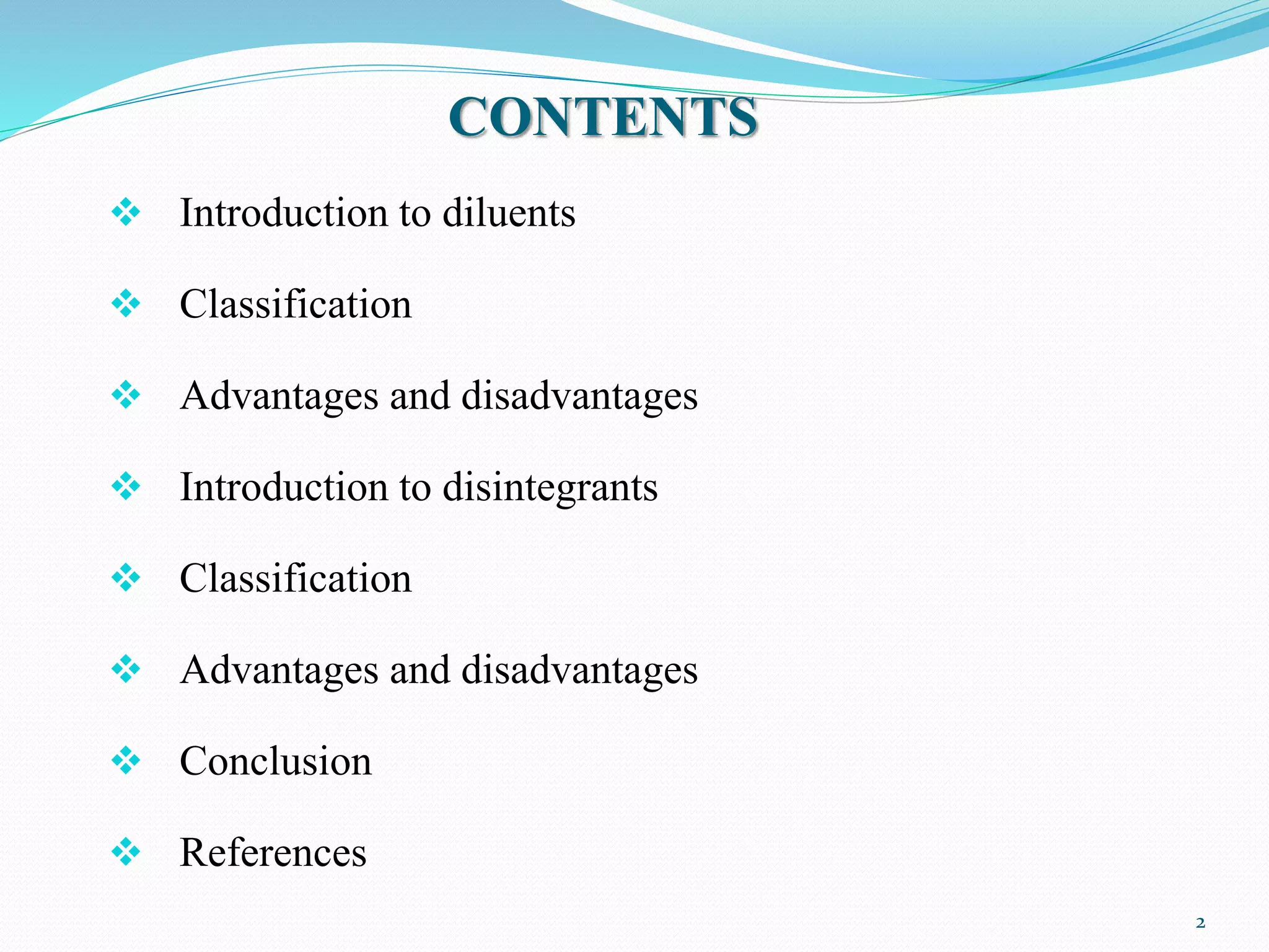 DILUENTS AND DISINTEGRANTS | PPTX