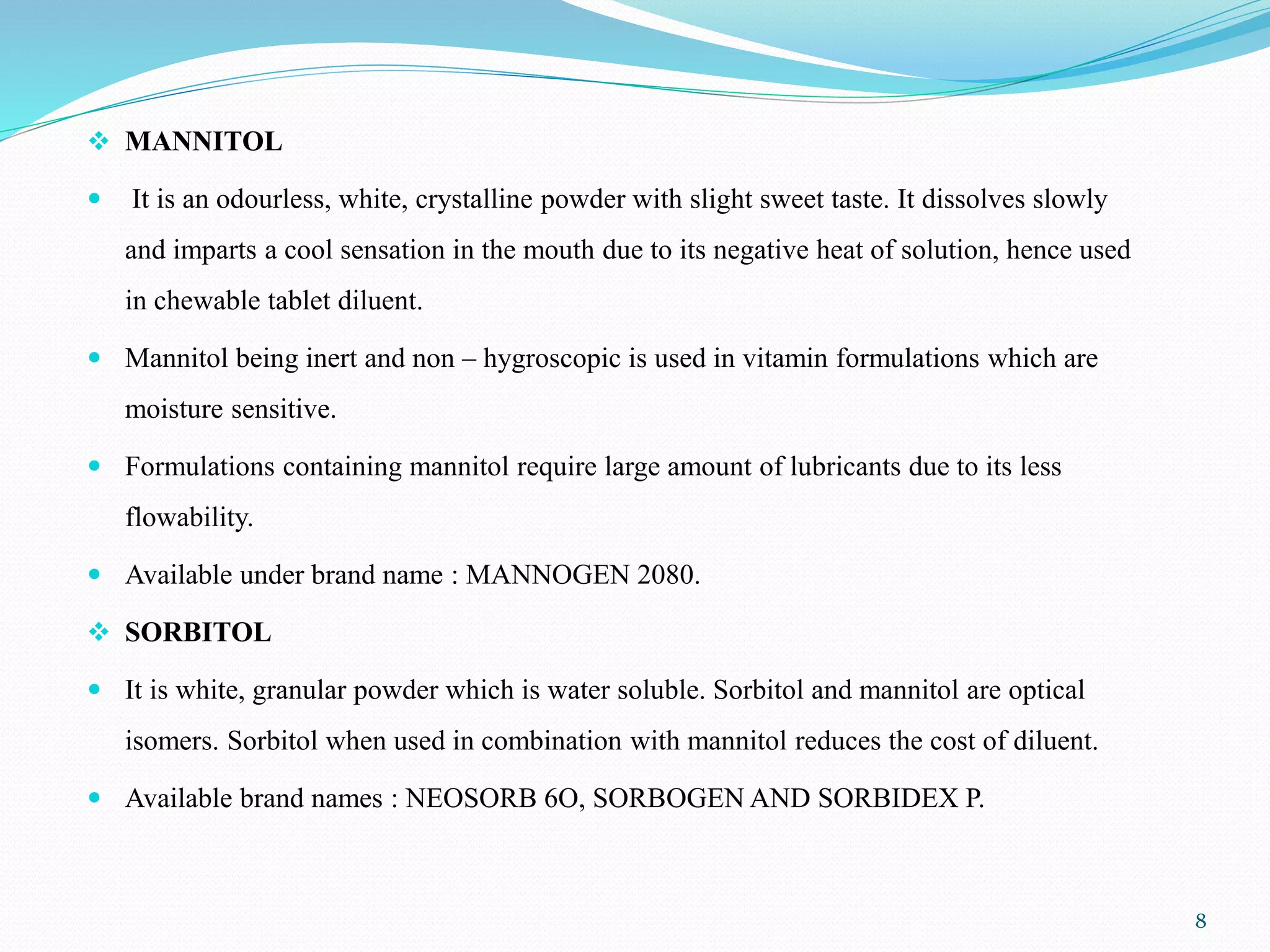 DILUENTS AND DISINTEGRANTS | PPTX