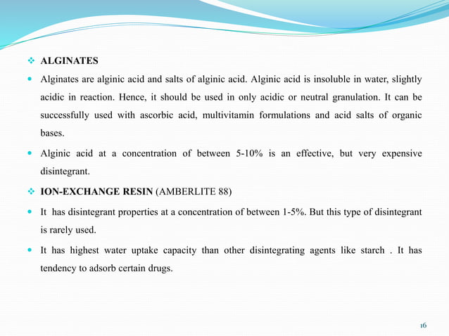 DILUENTS AND DISINTEGRANTS | PPTX