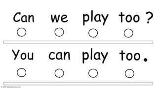 Kindergarten parents teaching kids simple sentences | PDF