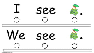 Kindergarten parents teaching kids simple sentences | PDF