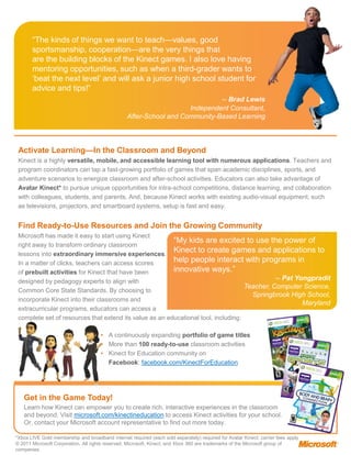 Kinect in Education | PDF