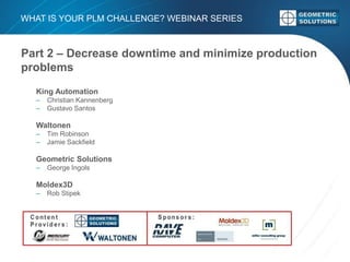 What Is Your PLM Challenge - Decrease downtime and minimize production problems | PPTX ...