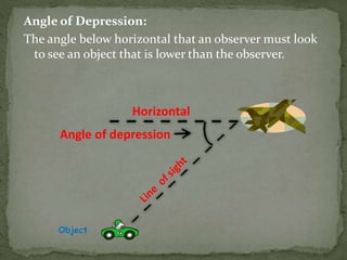 Trigonometry, Applications of Trigonometry CBSE Class X Project | PPTX