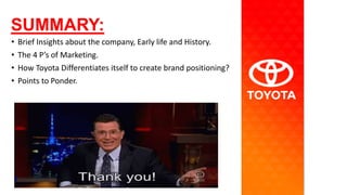 Toyota: Creating Value | PPT