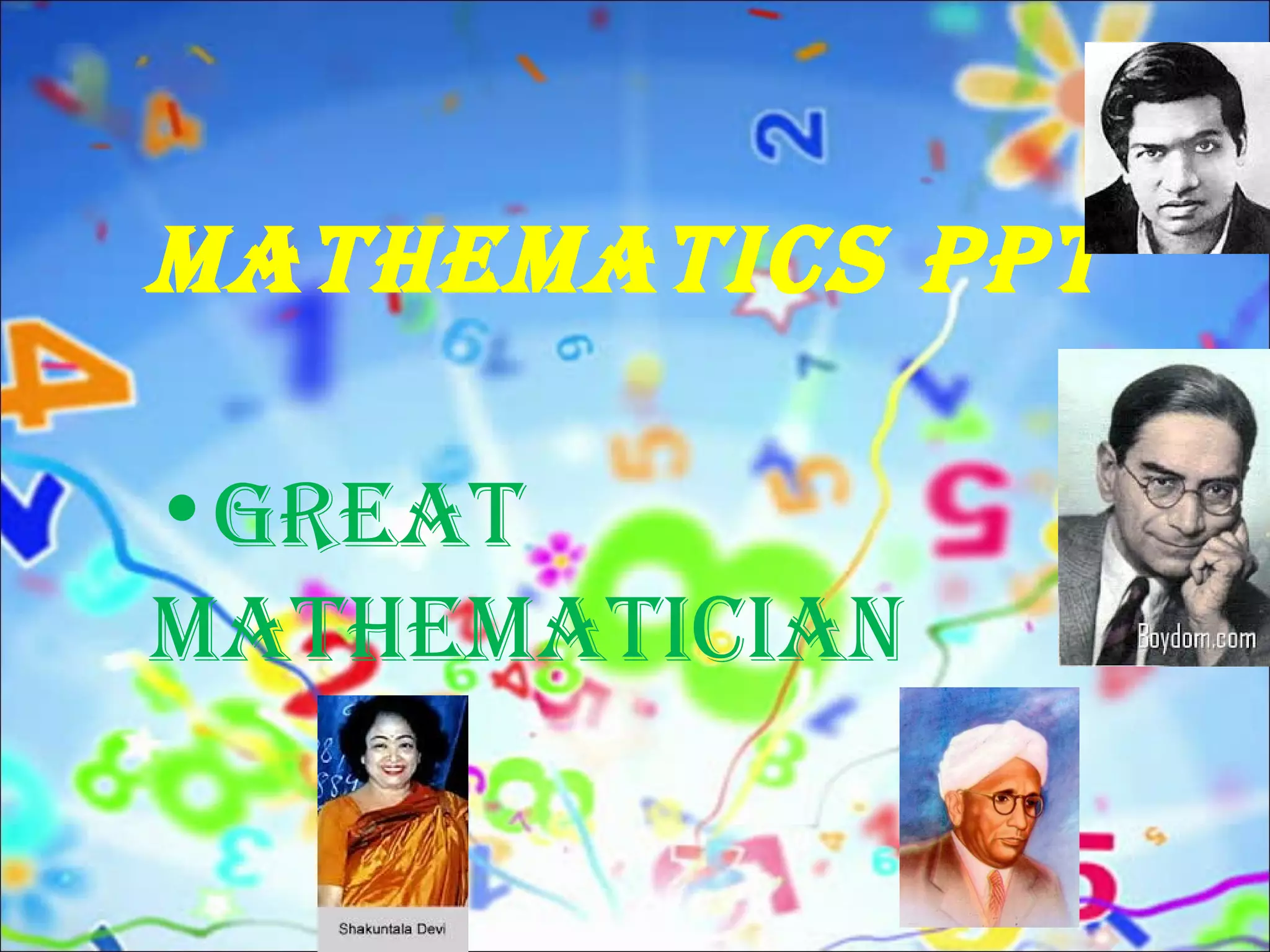 ppt of maths week | PPT
