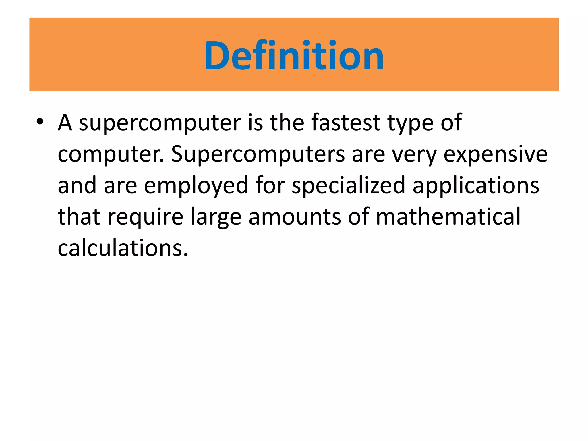 supercomputer | PPTX