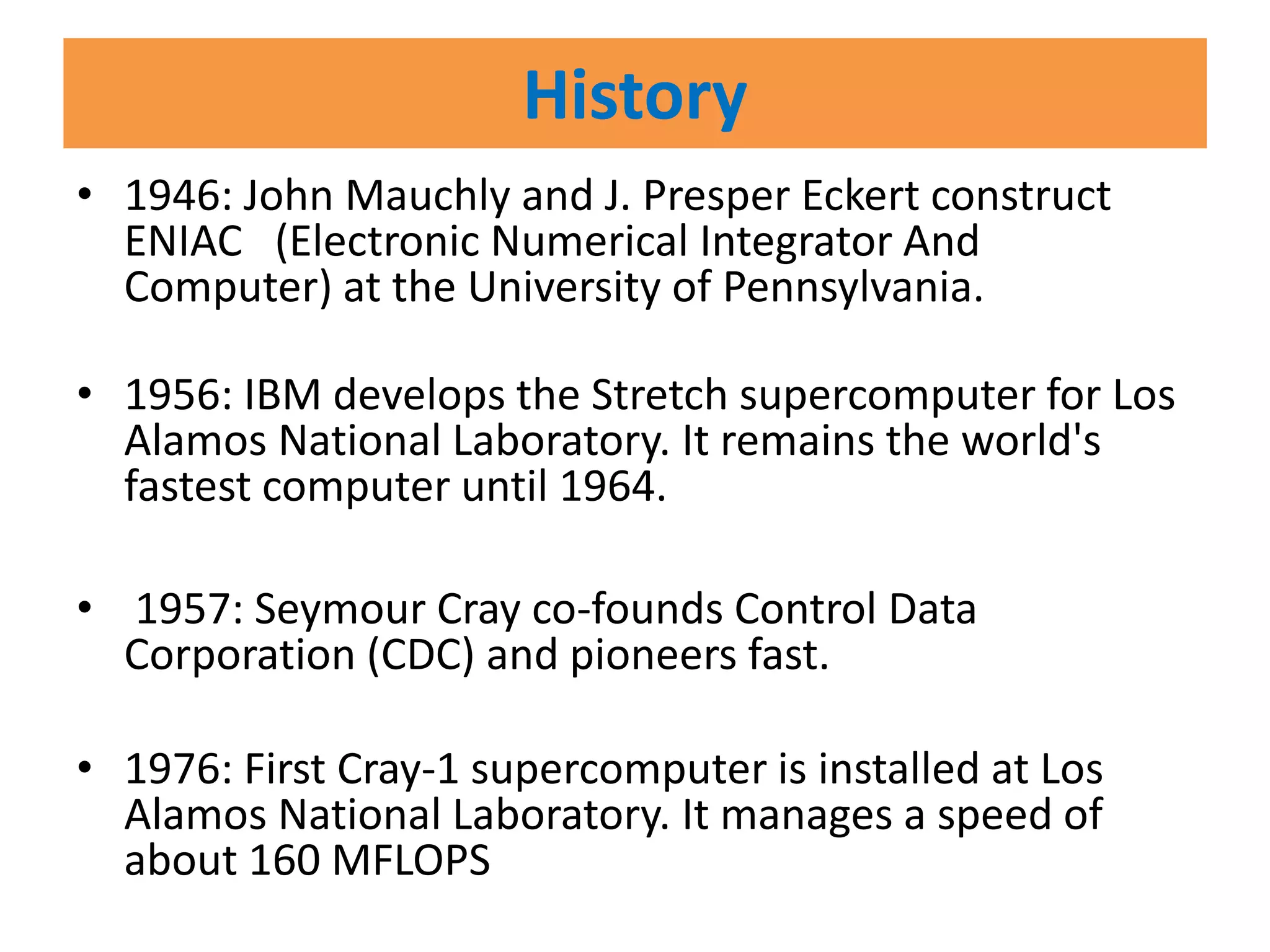 supercomputer | PPTX