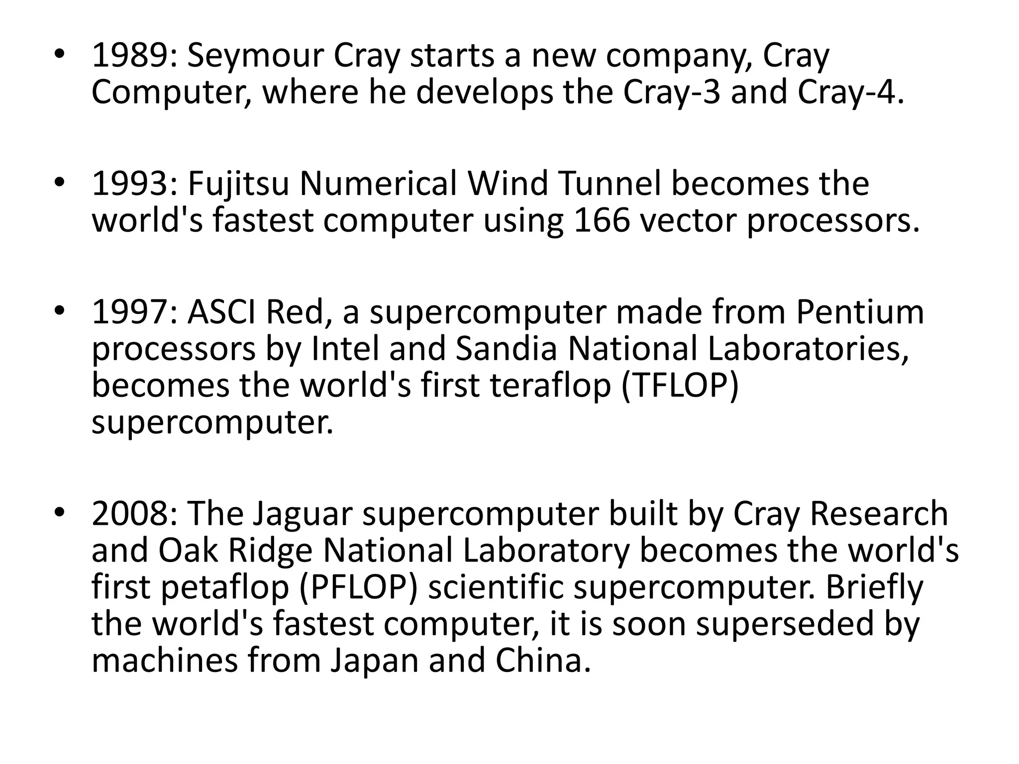 supercomputer | PPTX