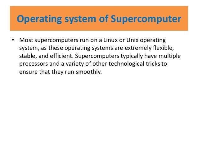 supercomputer