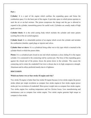IC Engine Final lab report | PDF