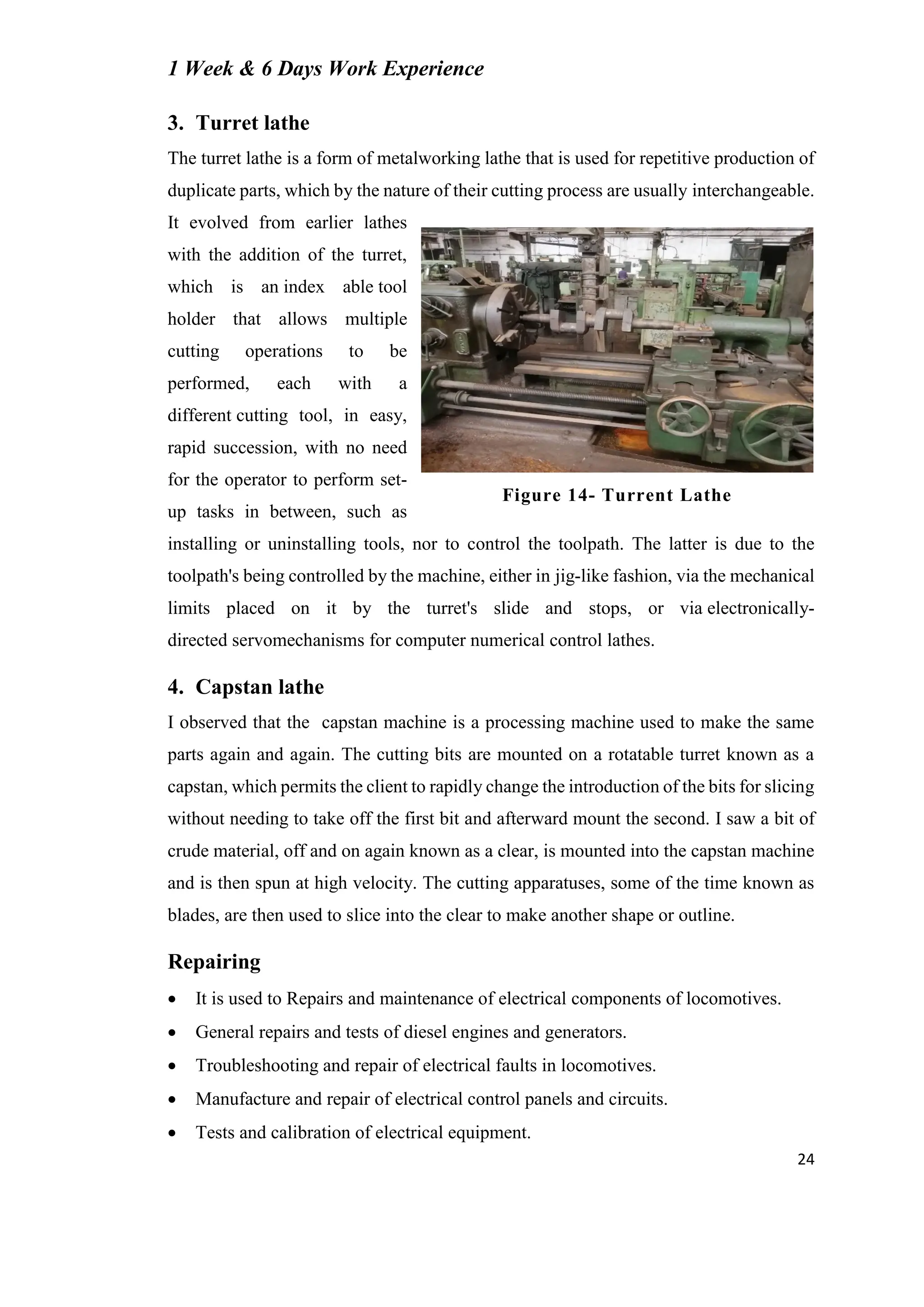 Final lab Report19AU006.pdf Supervised Industrial Training | PDF