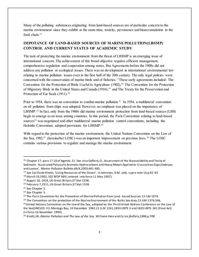 land based sources of marine pollution | DOCX | Environmental Services ...