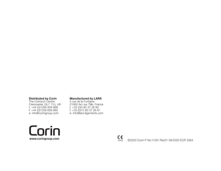 LARS ACJ Surgical Technique Corin Lennard Funk | PDF