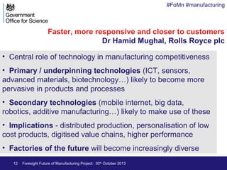 Future of Manufacturing launch - presentation | PPT