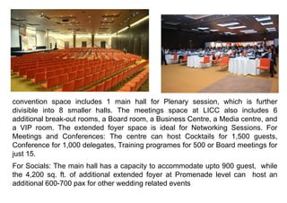 Final lavasa convention centre | PPTX