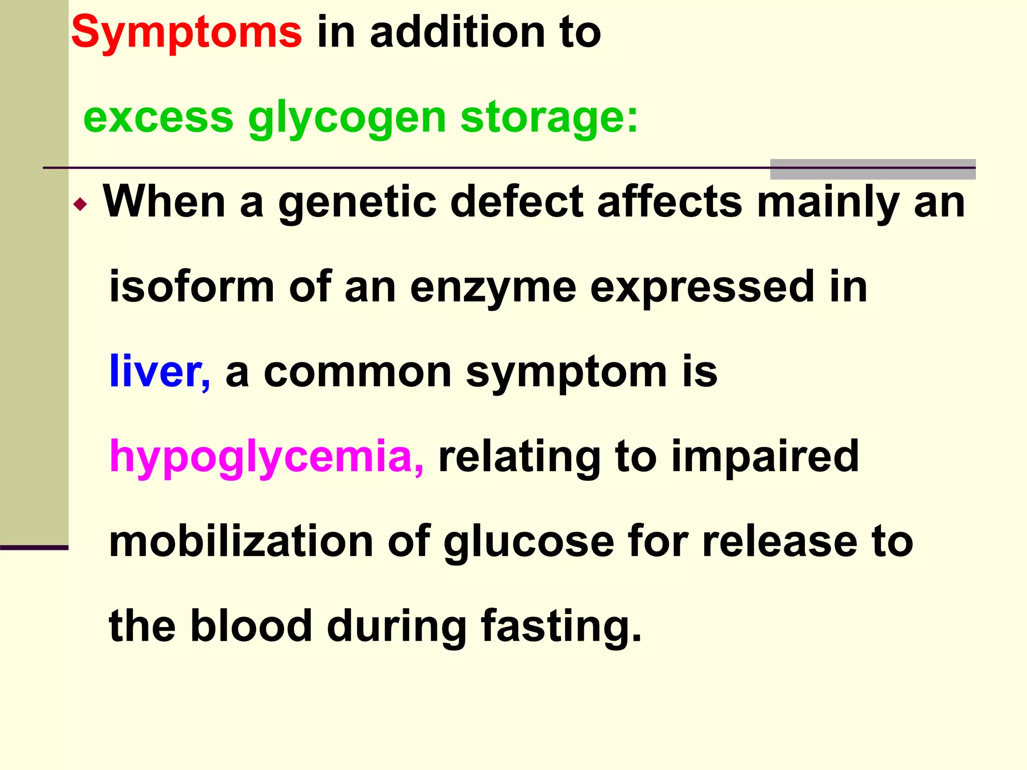 Final Lect 8 Glycogen Storage Diseases Ppt