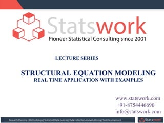 Lecture 2: Latent/Manifest/Observed Variables using in SEM Analysis (www.statswork.com) | PPTX ...