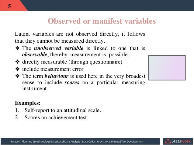 Lecture 2 Latent Manifest Observed Variables Using In Sem Analysis