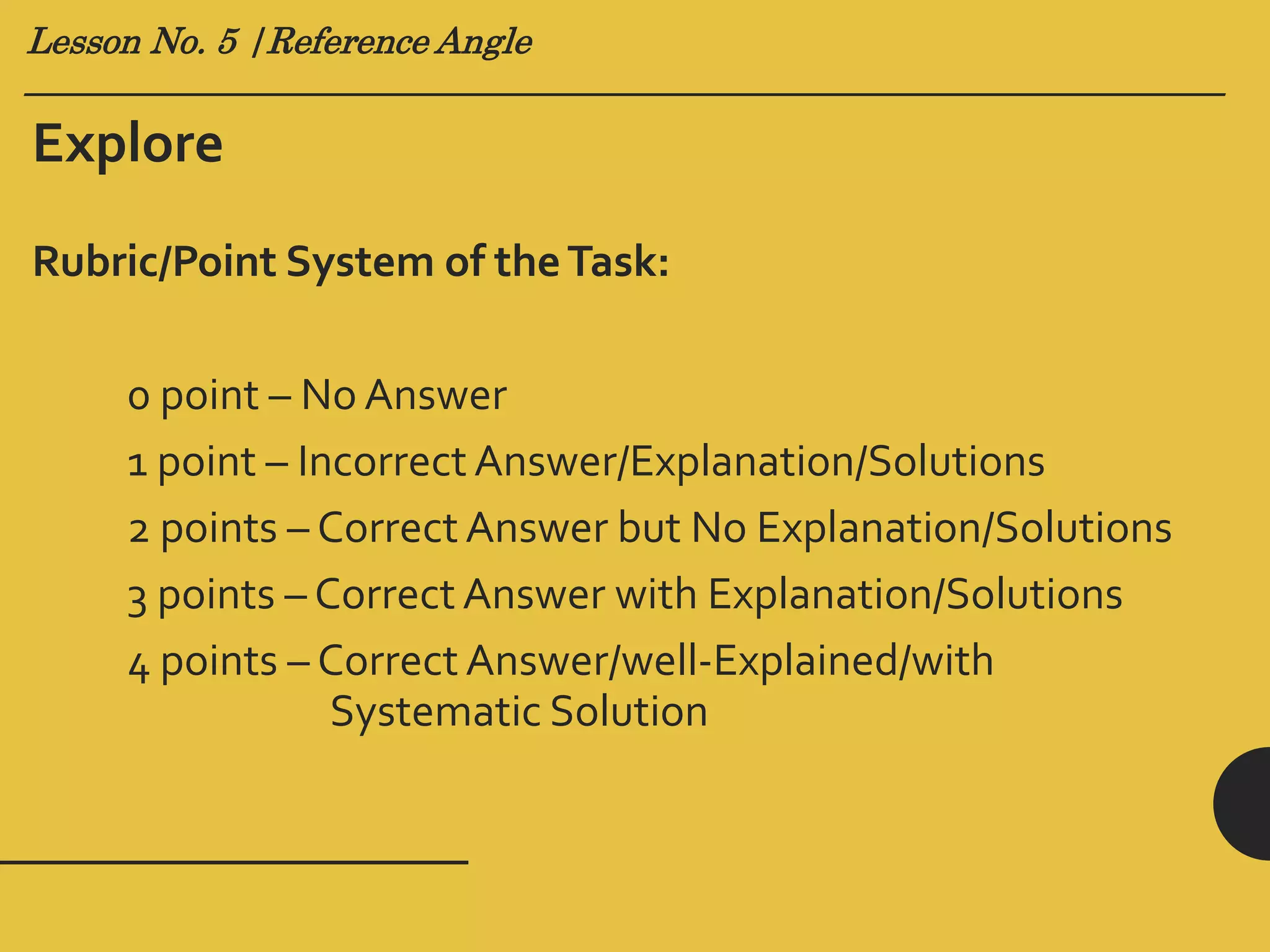 Lesson No 5 Reference Angle Pptx