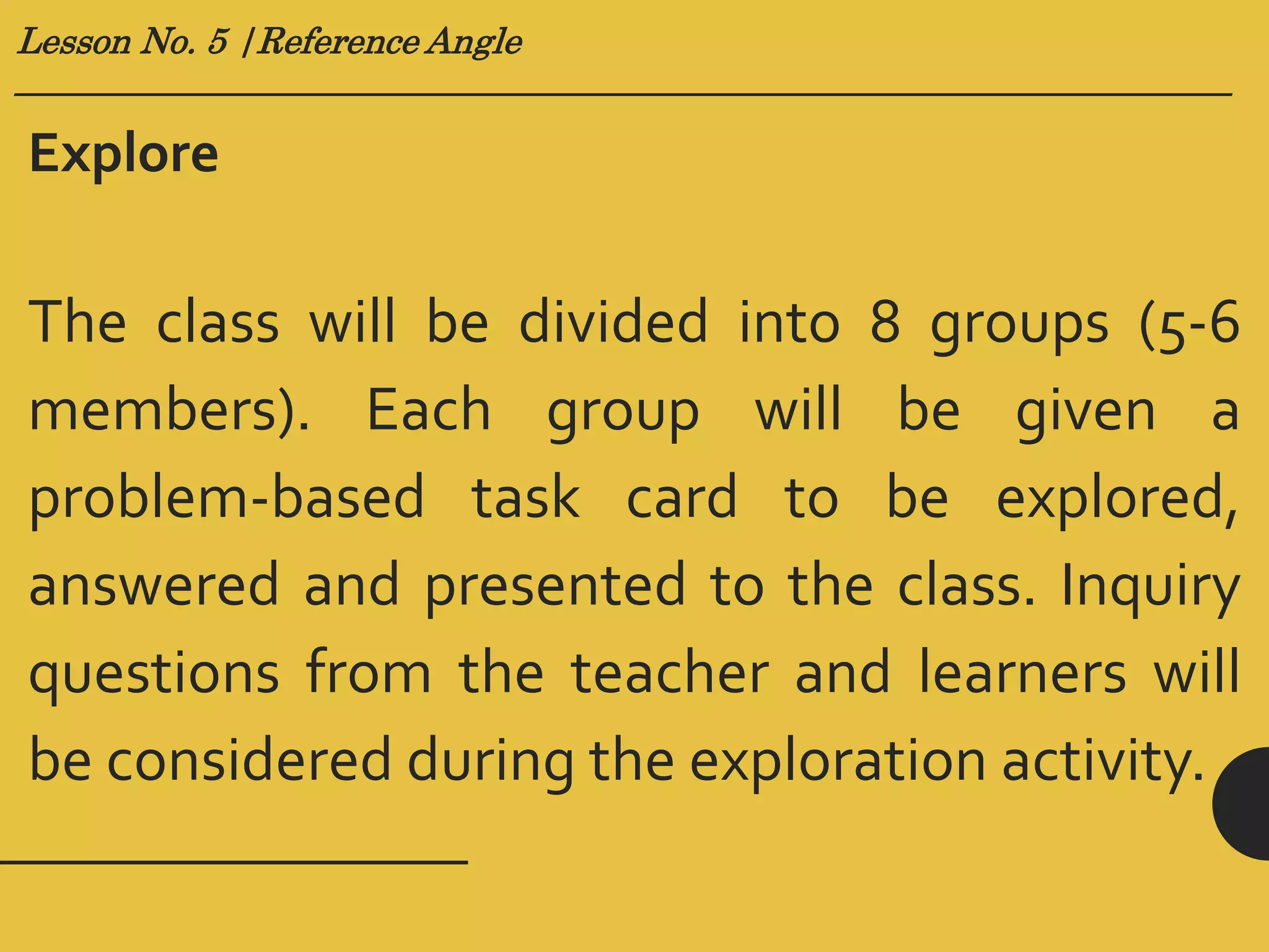 Lesson No 5 Reference Angle Pptx