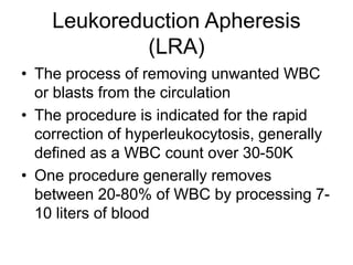 Final leukapheresis | PPT