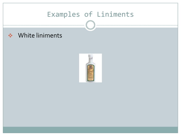 Liniments Presentation | PPTX | Skin and Dermatology | Diseases and ...
