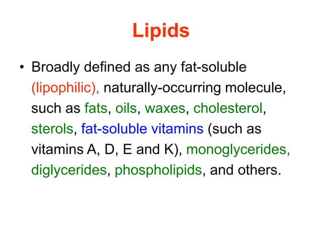 Final lipid 1 Lipids, Lipid Family | PPT