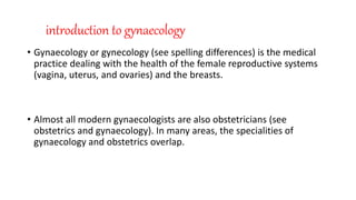 gynecology , neurology , nephrology | PPTX